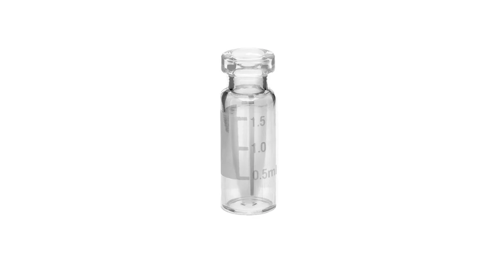 0.3mL Clear Crimp Neck Vial w/Write-on Spot, Integrated w/Micro-Insert, Base Bonded - Üvegek ...